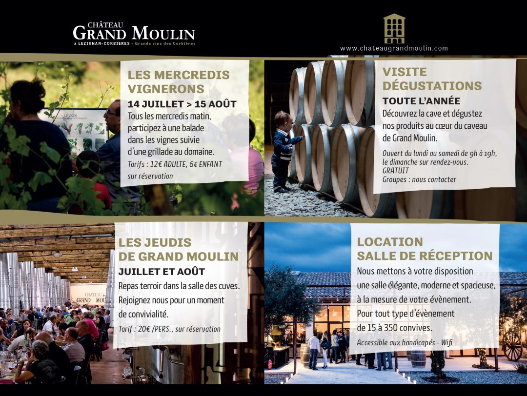 Notre flyer 2018 - Château Grand Moulin